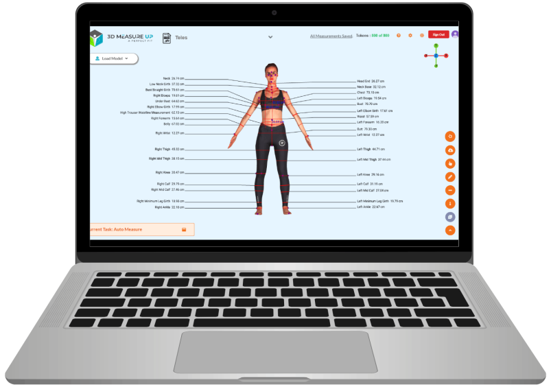 3D Measure Up - AI-Powered 3D Virtual Body Measurement Simulator